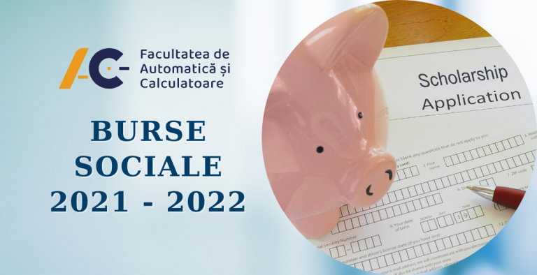 Burse sociale 2021-2022 - Facultatea de Automatică și Calculatoare - Timișoara