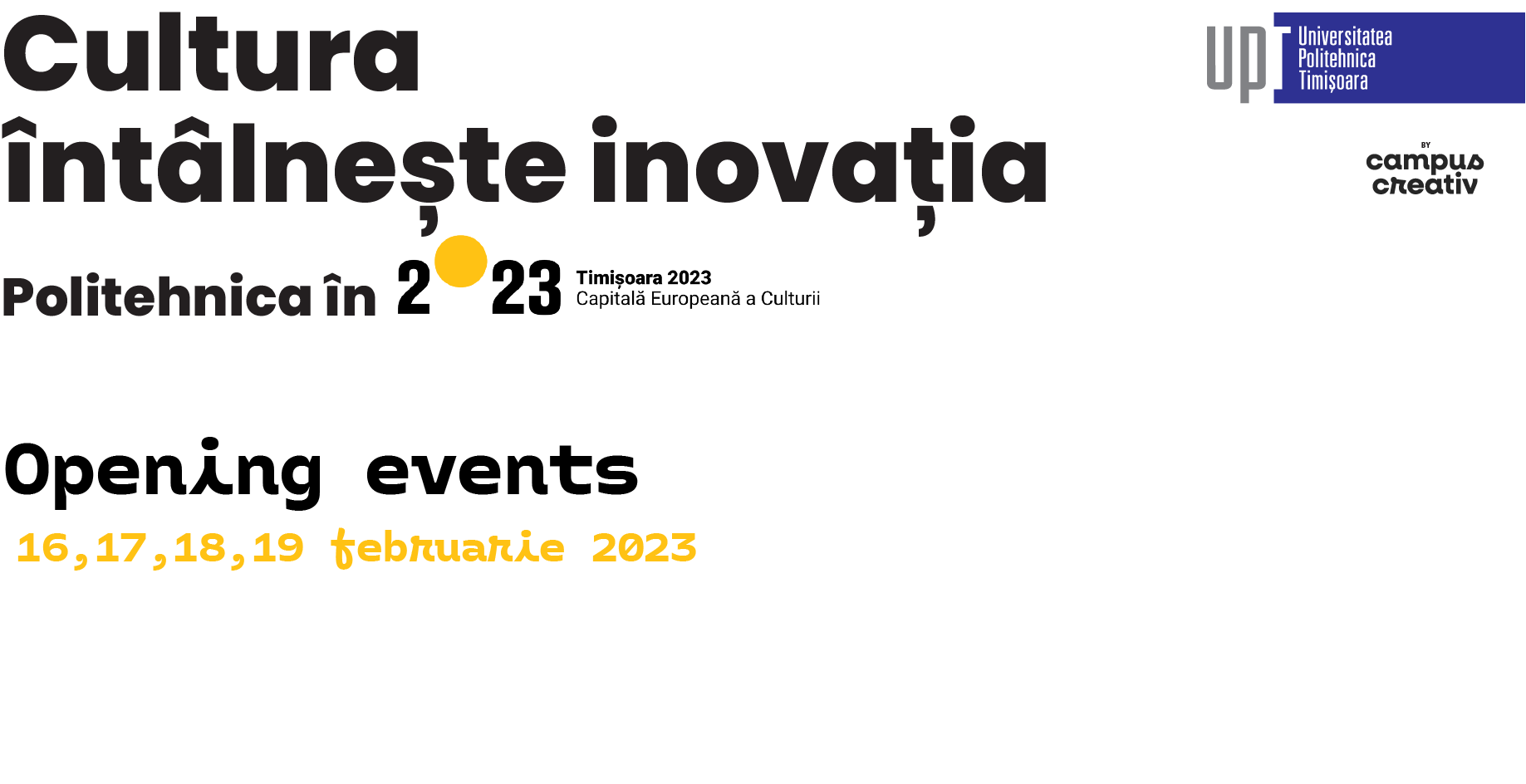 UPT în Timișoara Capitală Culturală 2023 - Facultatea de Automatică și ...